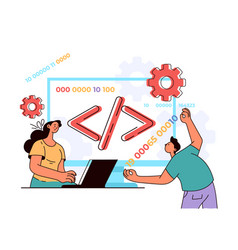 Program coding concept Royalty Free Vector Image