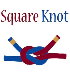 Square knot Royalty Free Vector Image - VectorStock