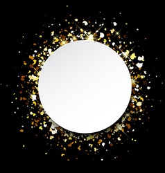 Round background with drops Royalty Free Vector Image