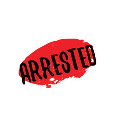 Arrested rubber stamp Royalty Free Vector Image