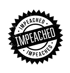 Impeached rubber stamp Royalty Free Vector Image