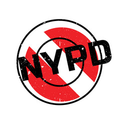 Nypd rubber stamp Royalty Free Vector Image - VectorStock