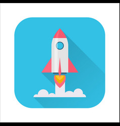Rocket launcher isolated icon Royalty Free Vector Image