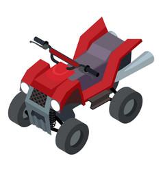 Quad bike cartoon colored clipart Royalty Free Vector Image