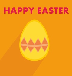 Decorative easter egg with depth shadow Royalty Free Vector