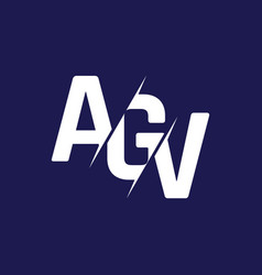 Monogram letters initial logo design acr Vector Image