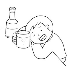 Set of drunk people Royalty Free Vector Image - VectorStock