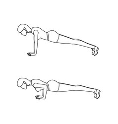 Legs workout exercise outline Royalty Free Vector Image