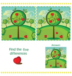 Find two identical pictures Royalty Free Vector Image