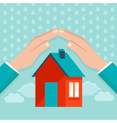 We protect your home Royalty Free Vector Image