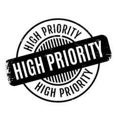 High priority rubber stamp Royalty Free Vector Image