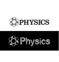 Labels with names and icons school subjects Vector Image