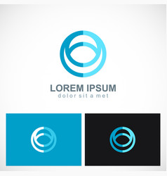 Digital connection logo Royalty Free Vector Image