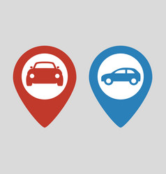 Flat map markers with numbers Royalty Free Vector Image