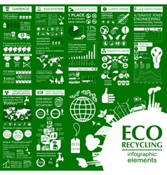 Environment ecology infographic elements Vector Image