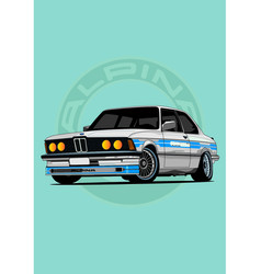 Bmw e34 Royalty Free Vector Image - VectorStock