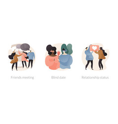 Social interactions abstract concept Royalty Free Vector