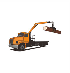 Boom lift logo Royalty Free Vector Image - VectorStock