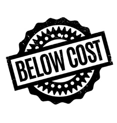 Below Cost rubber stamp Royalty Free Vector Image