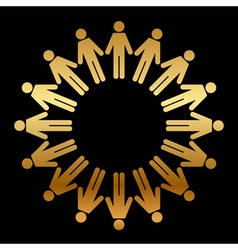 Business people stand on global world Royalty Free Vector