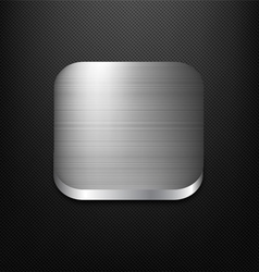 Metal app icon Royalty Free Vector Image - VectorStock