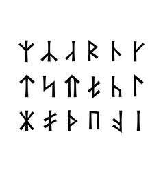 Vegvisir the magic compass of vikings runic Vector Image