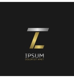 Lt l t grunge letter logo with purple vibrant Vector Image