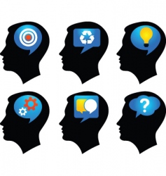 Thoughts and options Royalty Free Vector Image