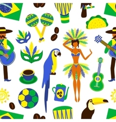 Soccer football seamless pattern Royalty Free Vector Image