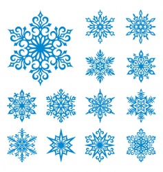 Snowflakes set Royalty Free Vector Image - VectorStock