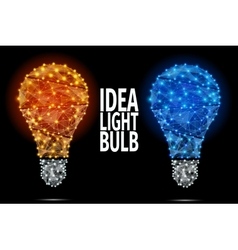 Light bulb infographic Idea chart with 5 steps Vector Image