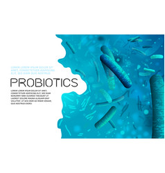 Probiotics types poster Royalty Free Vector Image