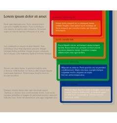 Four consecutive frame elements with lots room Vector Image