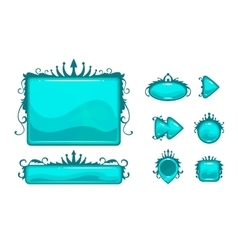 Cute user interface assets Royalty Free Vector Image