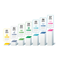 Business index infographics template with 4 data Vector Image