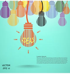 Creative light bulb idea sign Royalty Free Vector Image