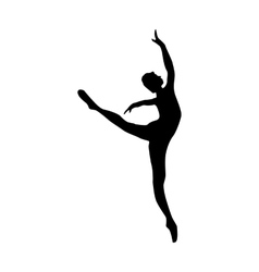 Ballerina girl dancing cartoon icon Royalty Free Vector