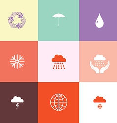 Weather set Royalty Free Vector Image - VectorStock