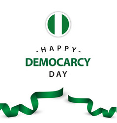 Happy democracy day template design Royalty Free Vector