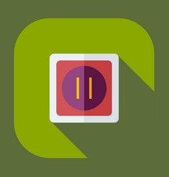 Flat modern design with shadow icons socket Vector Image