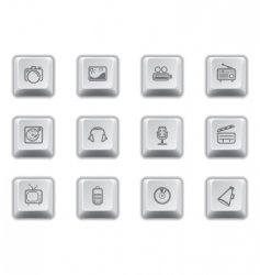 Social and communication icons Royalty Free Vector Image