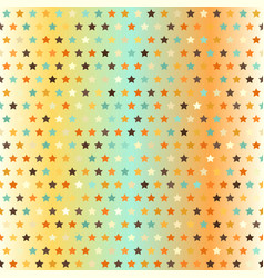 Glowing star pattern seamless gradient background Vector Image
