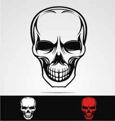 Burning skull tribal Royalty Free Vector Image