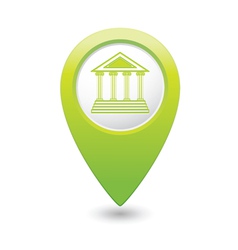 Hotel map pointer icon marker gps location flag Vector Image