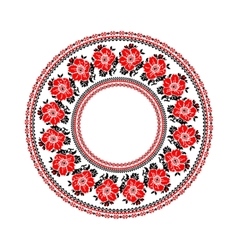 Circular pattern in traditional style Royalty Free Vector