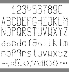 Decorative cursive letters with swirls Royalty Free Vector