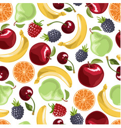 Fruits seamless pattern Royalty Free Vector Image