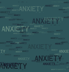 Anxiety typography pattern Royalty Free Vector Image