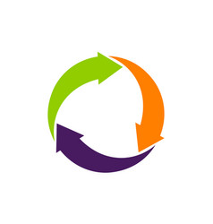 Synergy solution process Royalty Free Vector Image