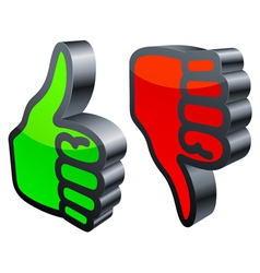 Emoticon doing thumb down Royalty Free Vector Image